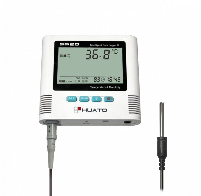 Kühlhaus-Temperatur-Feuchtigkeits-Datenlogger mit Warnungs-Funktions ...